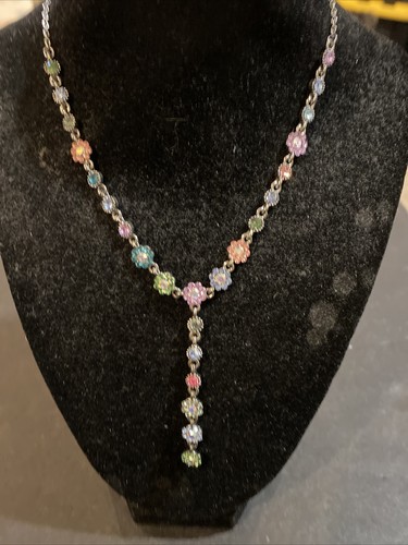 Rare Kirks Folly Multi Color Rhinestones Necklace | eBay