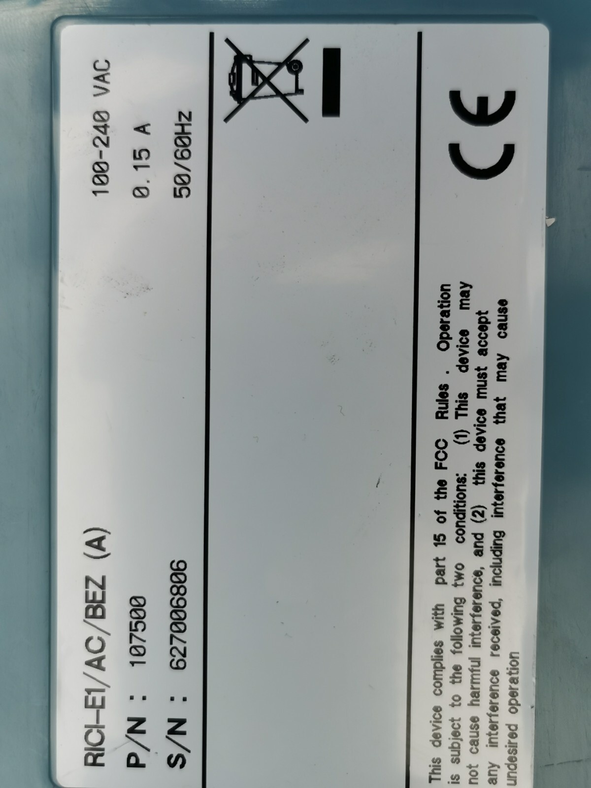 RAD RICi-E1/AC/BEZ 107500 | eBay