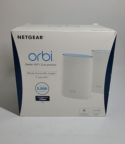 Netgear Orbi Tri-Band Wireless Wi-Fi Router RBR50v2 & Satellite RBS50v2 ...