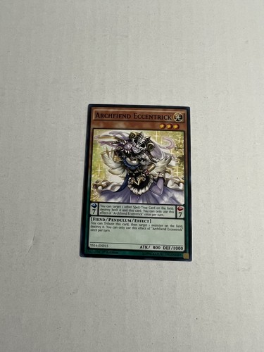 YUGIOH: ARCHFIEND ECCENTRICK NM YS16-EN015 1st Edition Near Mint Fast ...