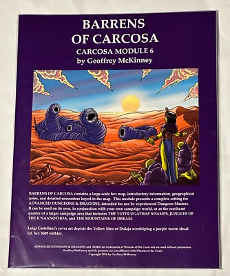 Barrens of Carcosa (Carcosa Module 6) OSR, RPG, NM | eBay
