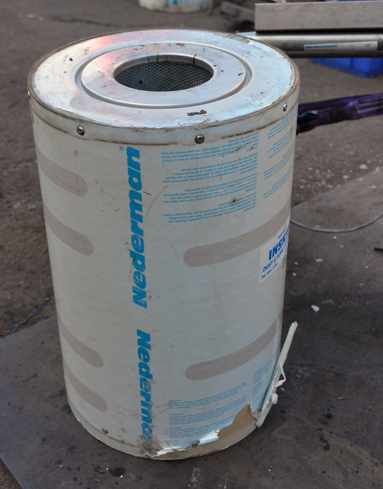 Nederman Dust Fume Weld Welding Extractor 15053-00 Fan N10 dual duct ...