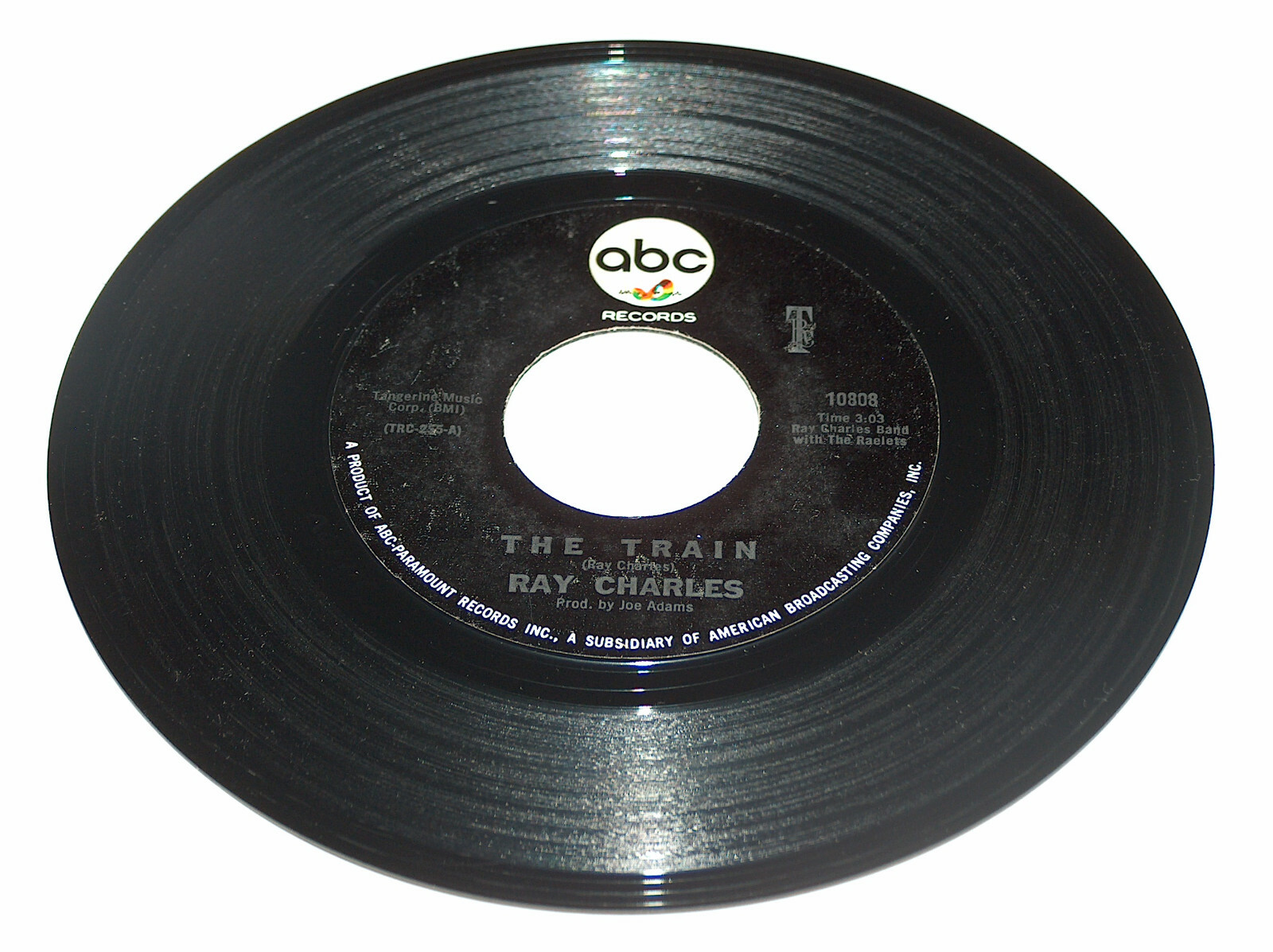 45 RPM Ray Charles Let's Go Get Stoned, The Train ABC Vinyl Record ...