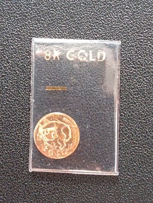 RARE SMALL 8K GOLD COIN. 1986. | eBay