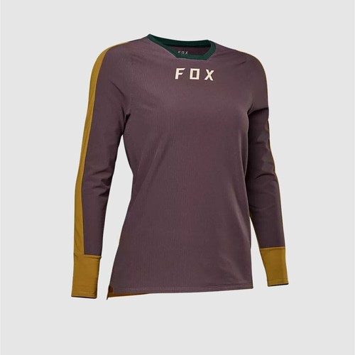 Fox Racing W Defend Thermique Jersey Emerald 2023 Maillot Femme Manches ...