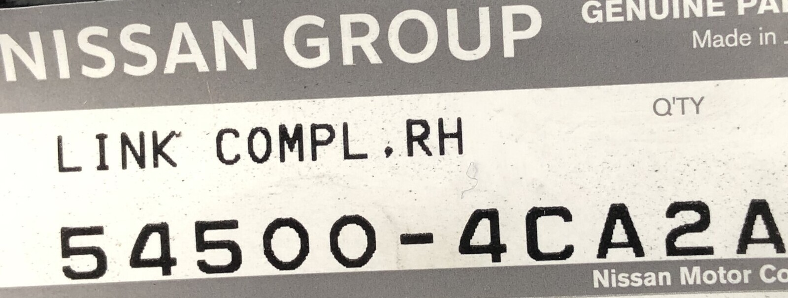 Genuine LINK COMPL-TRANSVERSE,RH 54500-4CA2A LINK COMPL-TRANSVERSE,RH ...