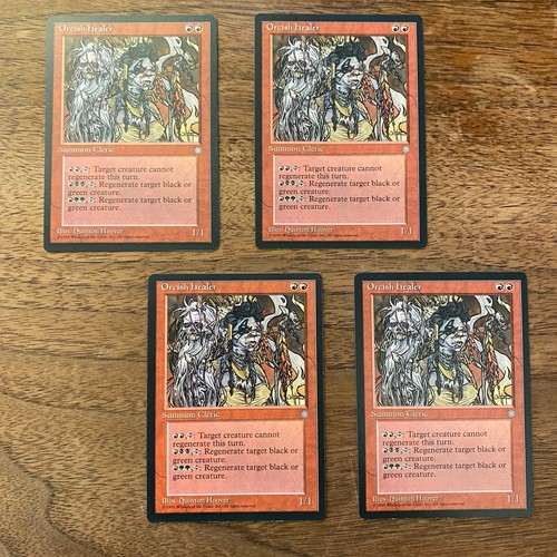 4x Orcish Healer NM+ NEVER PLAYED MTG Ice Age 1995 Magic x4 FAST ...