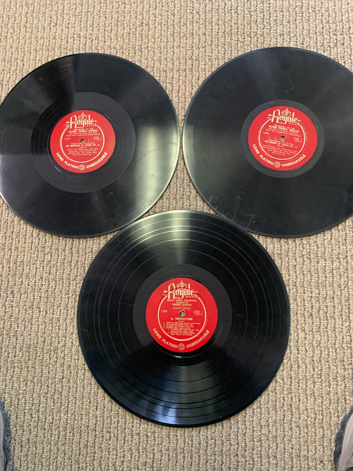 ITALIAN 12" 78 RPM RECORDS LOT OF 3 VG | eBay