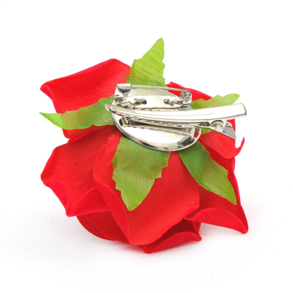 Rose Flower Hair Clip Bridal Hairpin Brooch Wedding Accessory ...