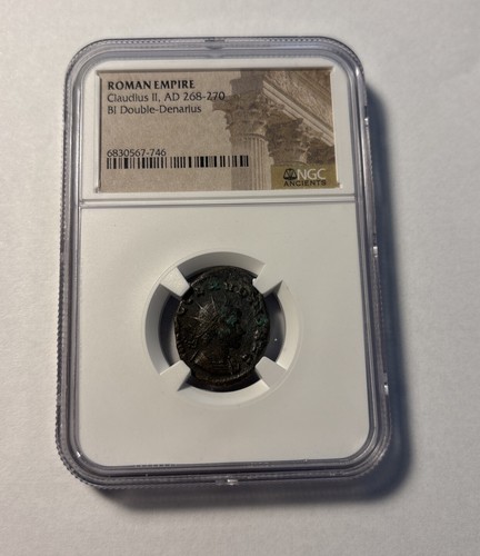 Roman Empire CLAUDIUS II 268-270 AD BI Double Denarius NGC | eBay