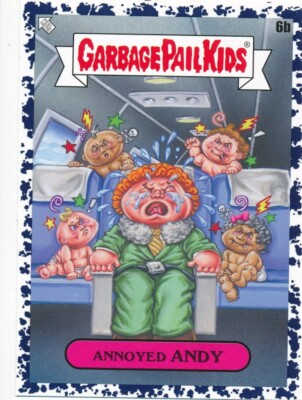 6b ANNOYED ANDY 2023 GPK Garbage Pail Kids Go On Vacation BRUISED BLACK ...