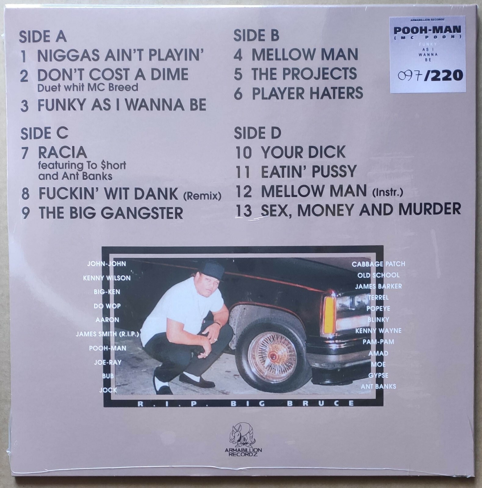 Pooh-Man (MC Pooh) - Funky As I Wanna Be - Limited Vinyl 2LP New ...