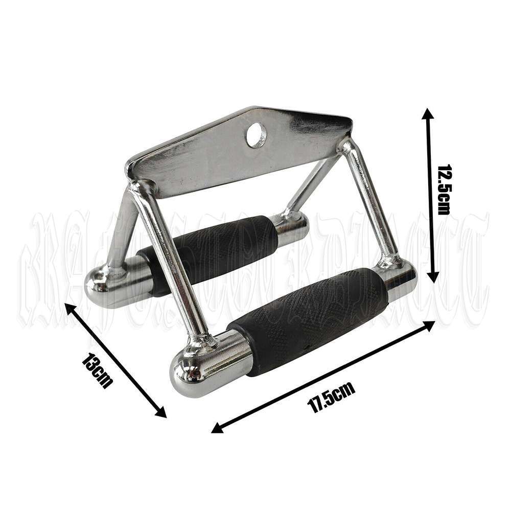 Triangle V Close Grip Bar Cable Attachment Back Workout Seated Row ...