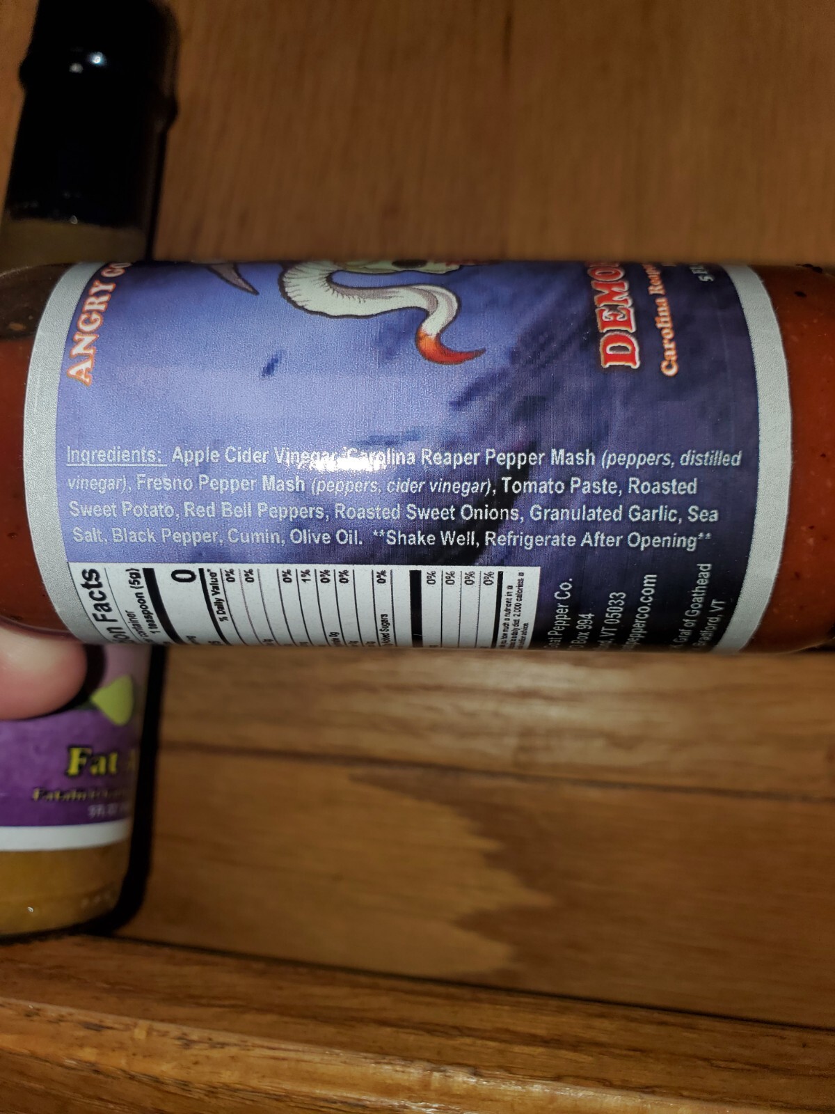 ANGRY GOAT 🐐 HOT SAUCE 3 BOTTLES PURPLE HIPPO DEMON REAPER FAT ALLI ...