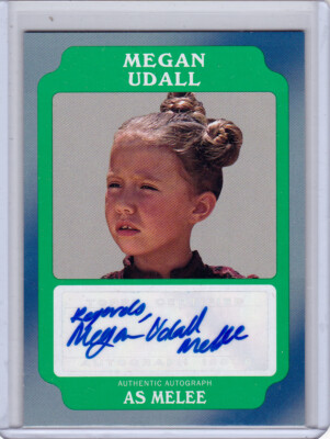 2016 Topps Star Wars Rogue One Mission Briefing Megan Udall Auto as ...