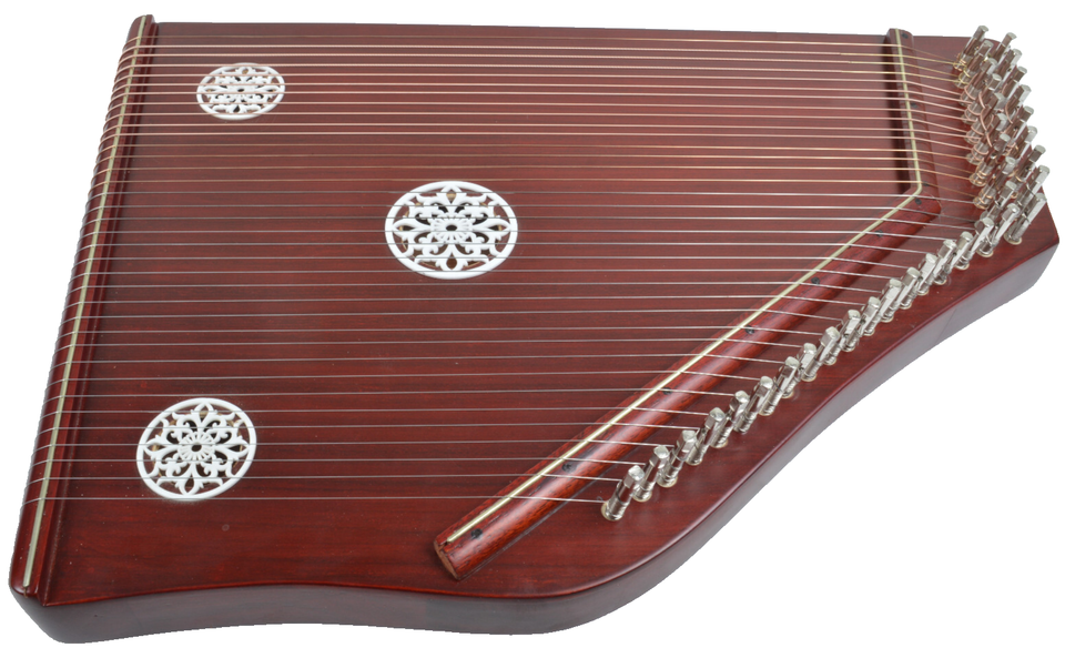 Swarmandal For Meditation with Bag 36 Strings Surmandal Tuning Spanner ...