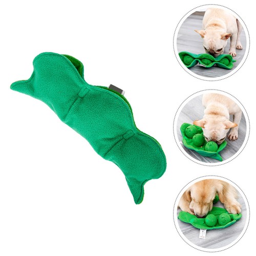 Pea Shape Dog Snuffle Toy Lovely Pet Squeaky Toy for Small Medium Dogs ...