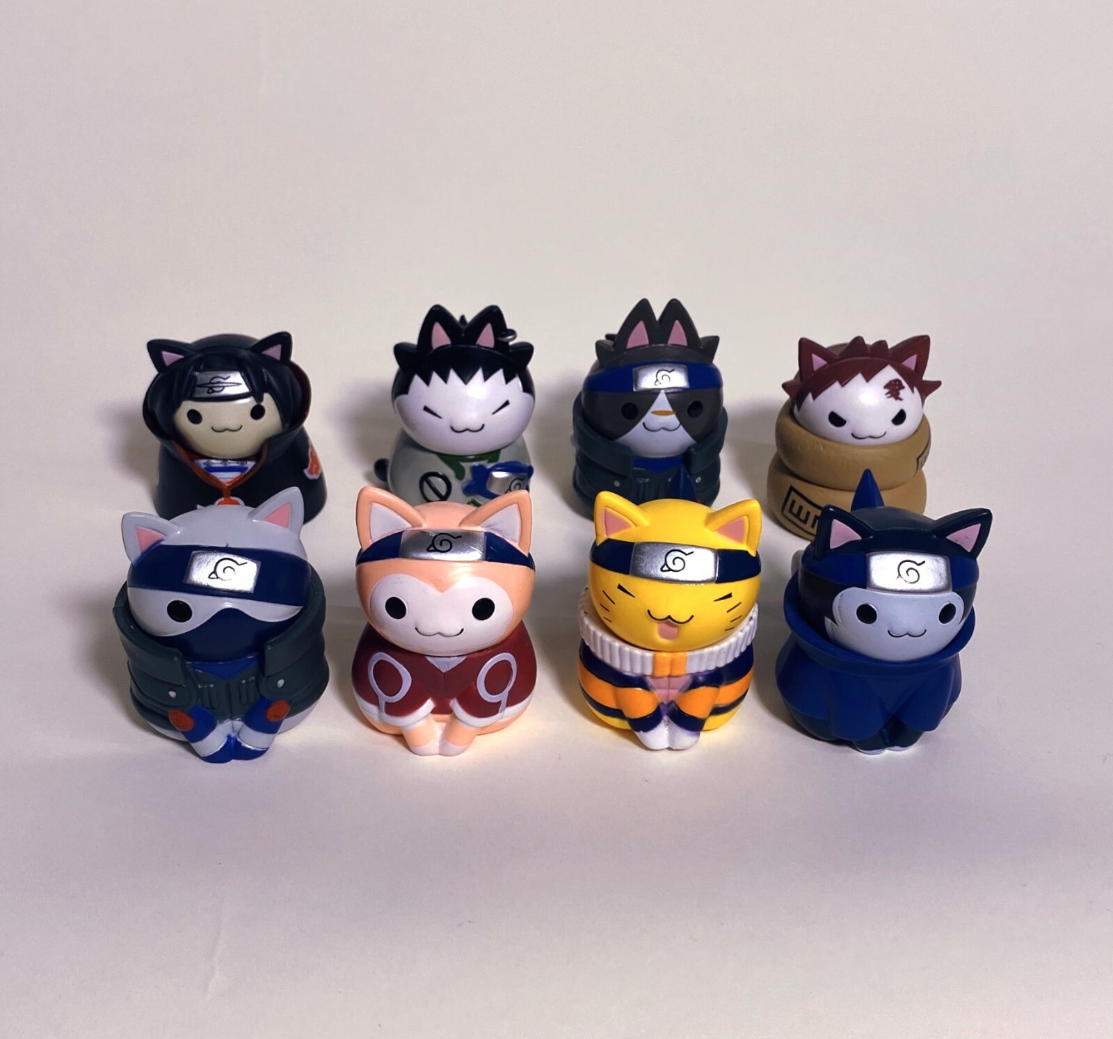 Big Size Naruto Ninja Cat Anime Action Figure Toy Set A (8 PCS, ~2.4 ...