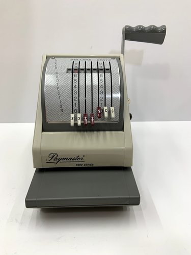 Vintage Paymaster Technologies 8500-7 Cheque Writer with Key | eBay