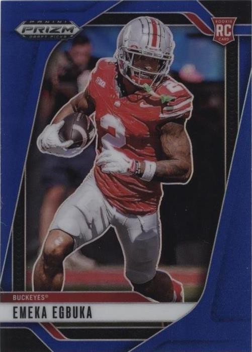 2025 Panini Prizm Draft Picks - Emeka Egbuka #85 Blue Prizm /249 (RC ...