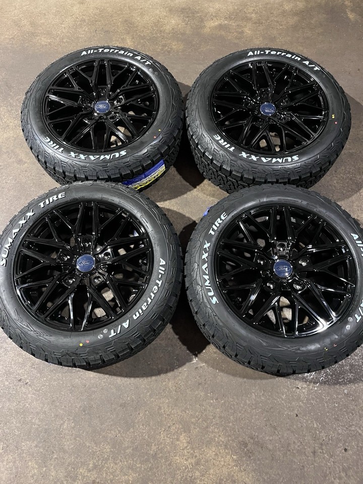 set of 18” alloy wheels & All Terrain Tyres Fits Ford Transit Custom ...