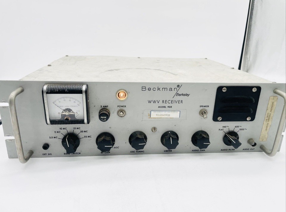 Vintage Beckman Berkeley WWV Receiver Model 905 WORKS S2 | eBay