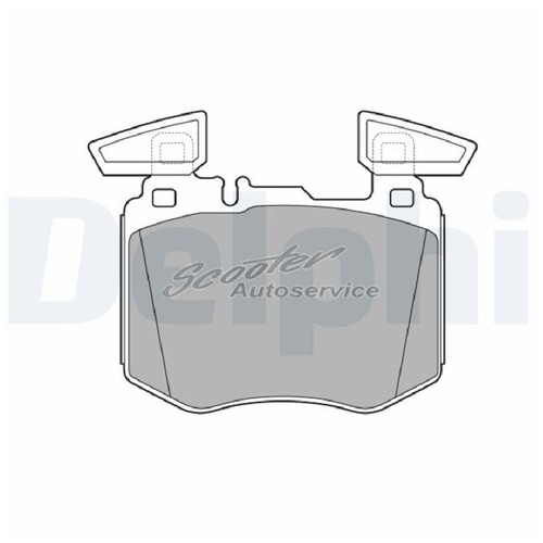 1x Delphi Bremsbelagsatz vorne A0004206502 0004208103 A0004208103 ...