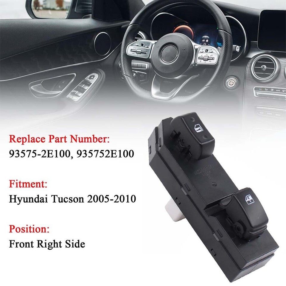 New Front Right Power Master Window Switch For Hyundai Tucson 93575 ...