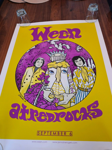 WEEN Red Rocks Poster 2009 by Jermaine Rogers Morrison Colorado CO | eBay