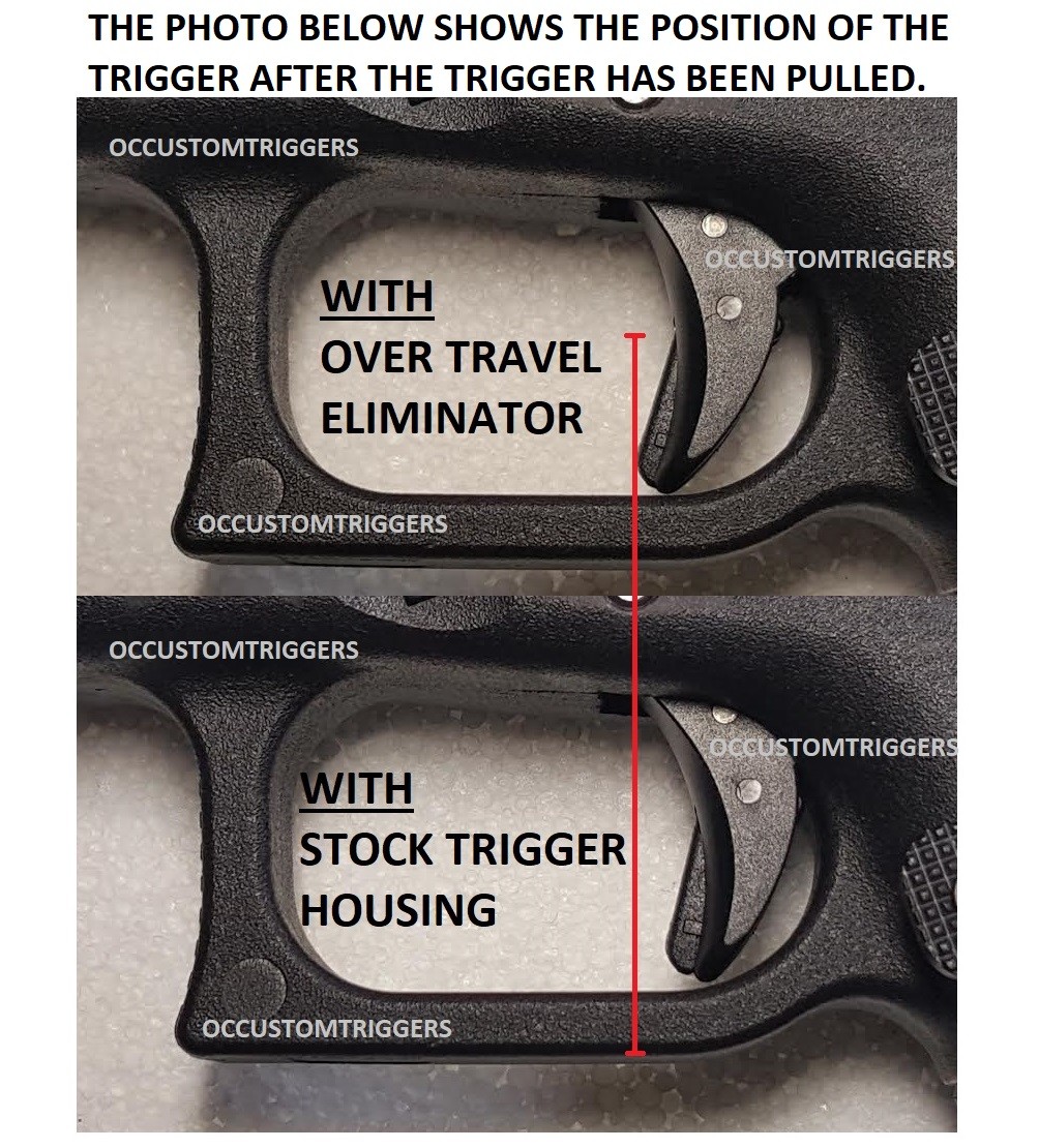 GEN 1-3 17 19 26 34 OEM TRIGGER HOUSING OVERTRAVEL STOP FITS GLOCK 9MM ...