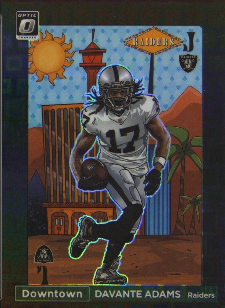 2022 Panini Donruss Optic - Downtown Davante Adams #DT-DA Black Pandora ...