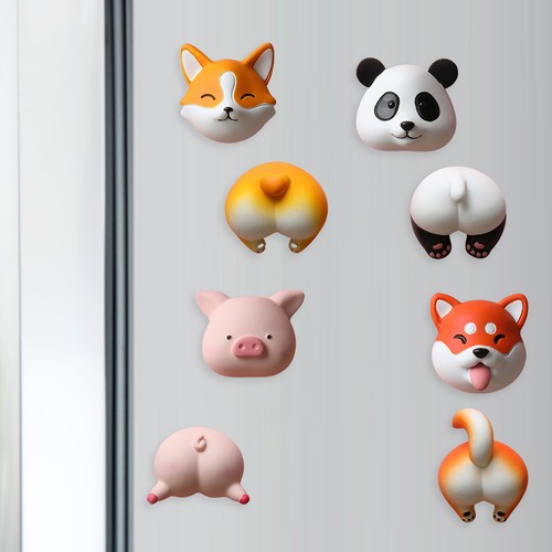 Cartoon Fridge Magnet Unique Accessory 3d Refrigerator Magnets for Home ...
