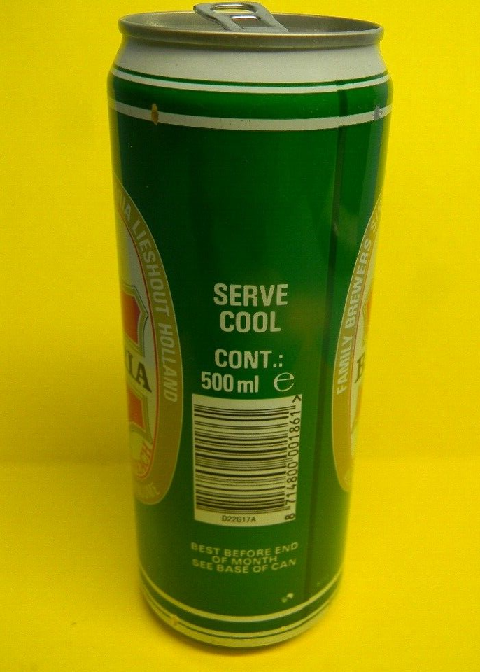 VINTAGE 1993 BAVARIA LIESHOUT HOLLAND 500ML DUTCH LAGER BEER CAN ...