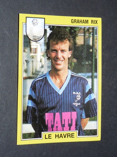 #58 GRAHAM RIX ANGLETERRE LE HAVRE HAC PANINI FOOTBALL FOOT 92 1991 ...