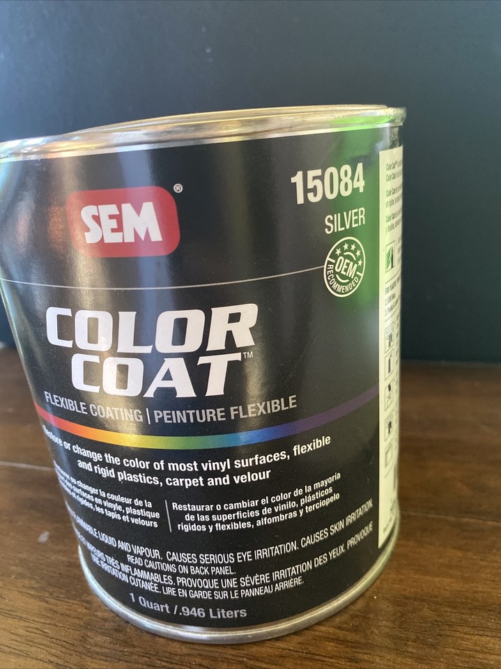 SEM Color Coat - Plastic & Vinyl Flexible Coating, Silver, 1 Quart | eBay