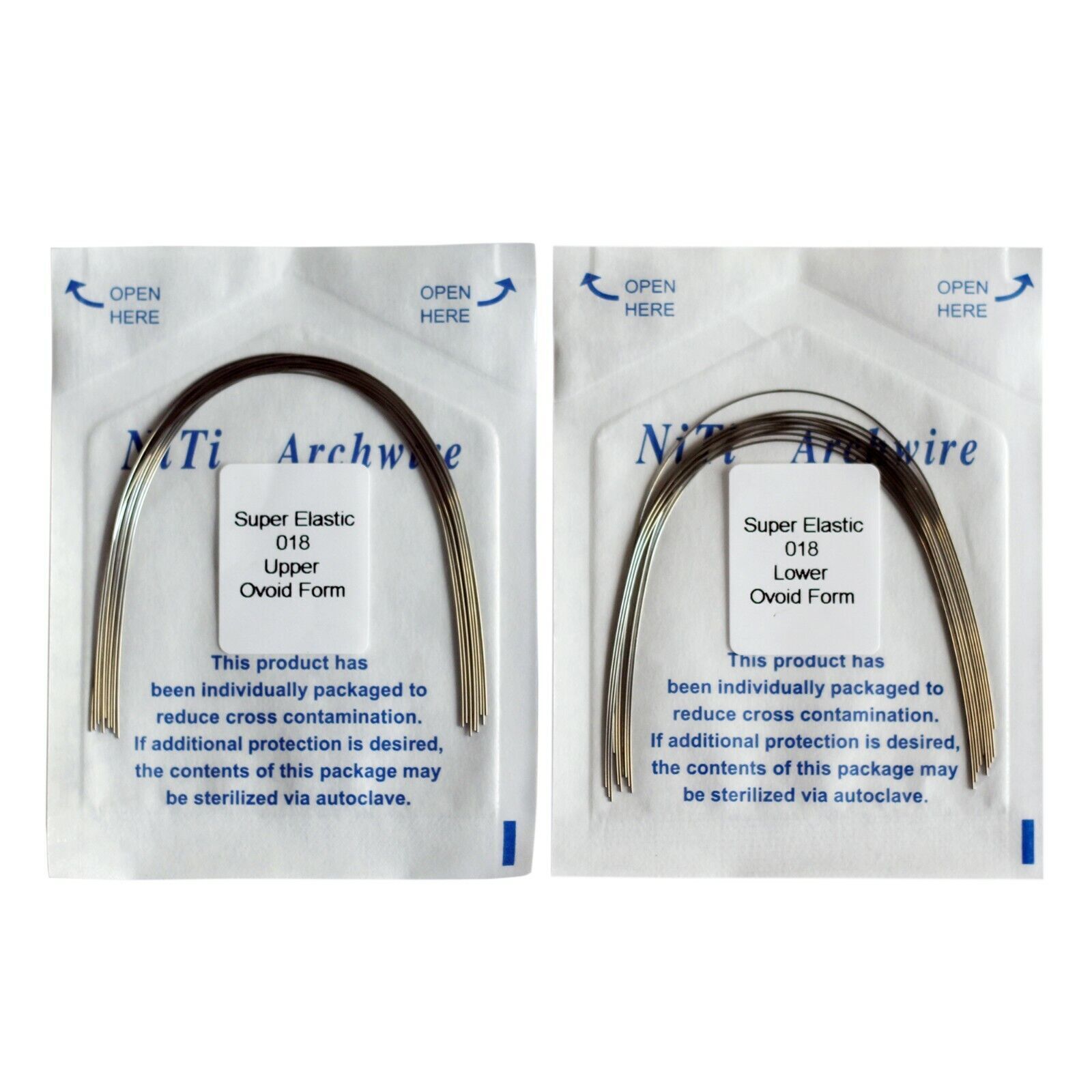 20 Packs Orthodontic Dental Arch Wire Super Elastic Niti Round Upper ...