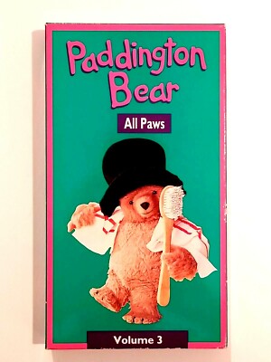 Paddington Bear All Paws - V.(Volume) 3 VHS Video Cassette Tape ...