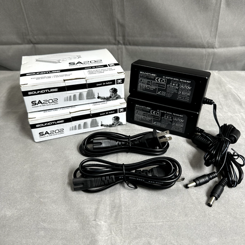 Pack of 2 Sound Tube SA202 Compact 20Watt Stereo Amplifiers + OEM Power ...