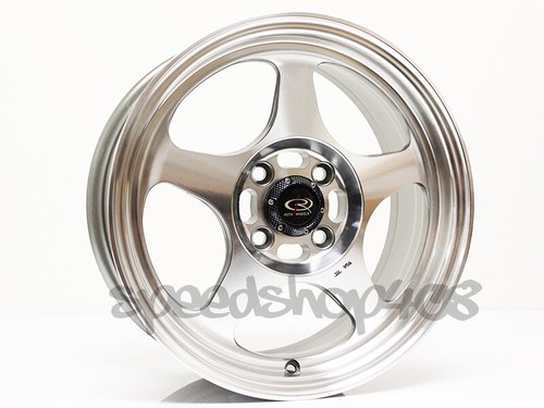 ROTA Slipstream WHEELS 15X6.5 +40 4X100 Polish FOR CIVIC INTEGRA DEL ...