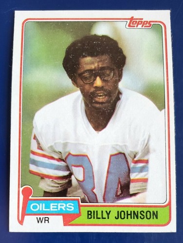 1981 Topps Billy Johnson Houston Oilers #518 | eBay