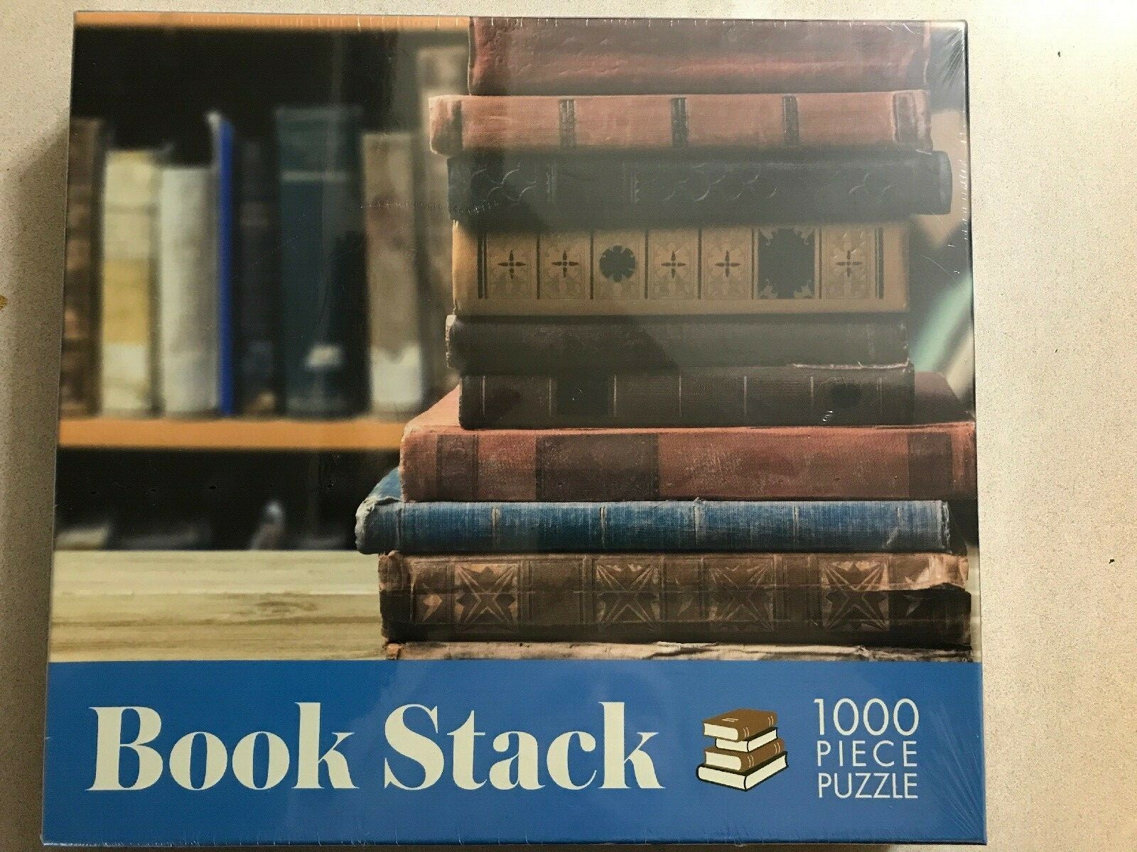 Book Stack 1000 Piece Puzzle - NIB Sealed 27.5" x 19.5" Assembl