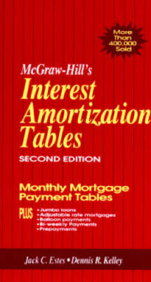 McGraw-Hills Interest Amortization Tables - Paperback By Estes, Jack C ...