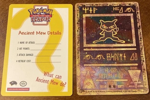 2000 Ancient Mew Movie Promo Holo Rare NM-MT Pokemon TCG Vintage Sharp ...