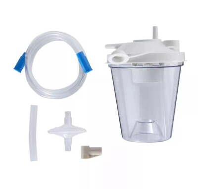 Suction Canister Kit, AG5603, 800ml, Float Valve Shut-Off Lid. Full ...
