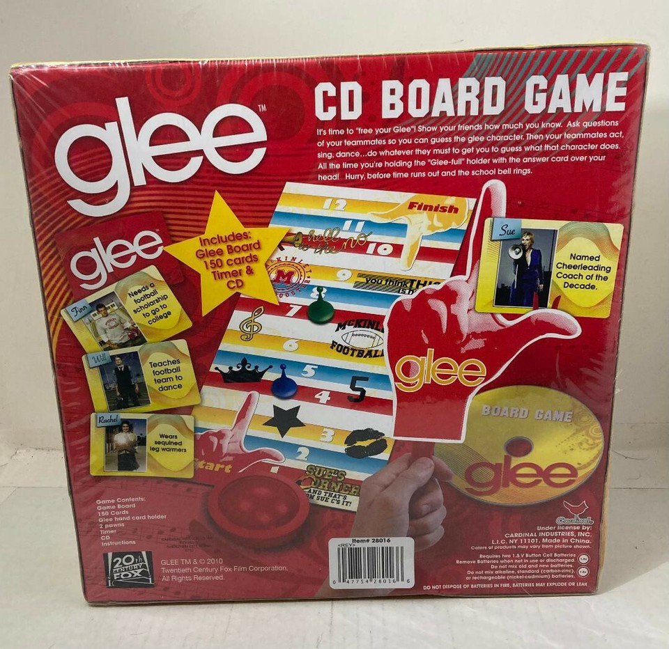 Glee CD Board Game Age 13+ "Free Your Glee" New Sealed | eBay