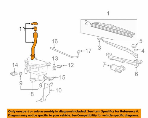 85301-60050 Toyota Inlet sub-assy, washer 8530160050, New Genuine OEM ...