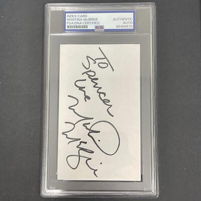 Martina McBride signed Index Card PSA/DNA Autographed Country Singer | eBay