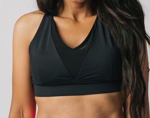 Ziya Active One More Rep Black Adjustable Mesh Bra (Sz Lg) - **FREE ...