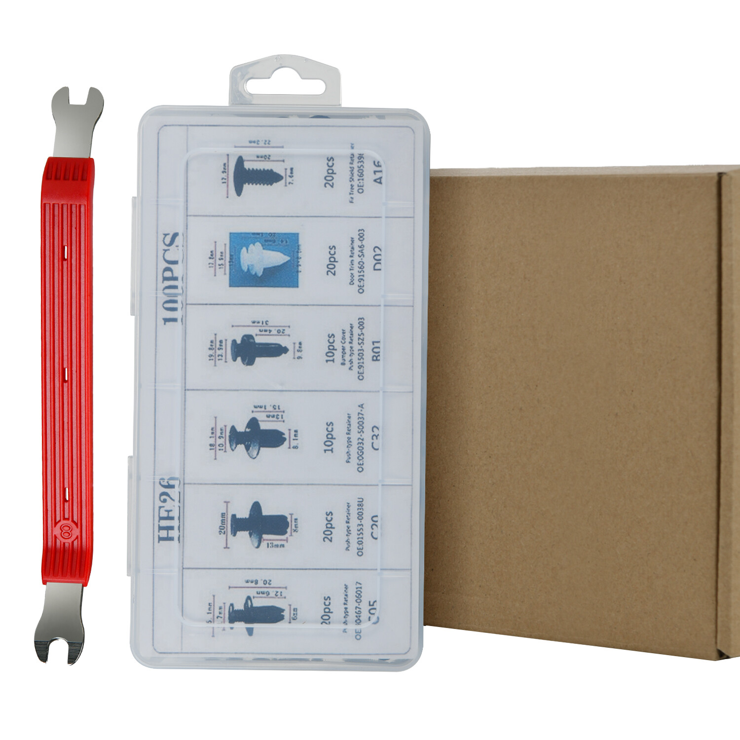 Accessories Clip Trim Car Push Pin Rivet Bumper Door Panel Retainer ...