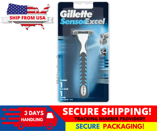 Gillette Sensor Excel Razor Handle + 1 Cartridge - HOLDS WOMENS AND ...